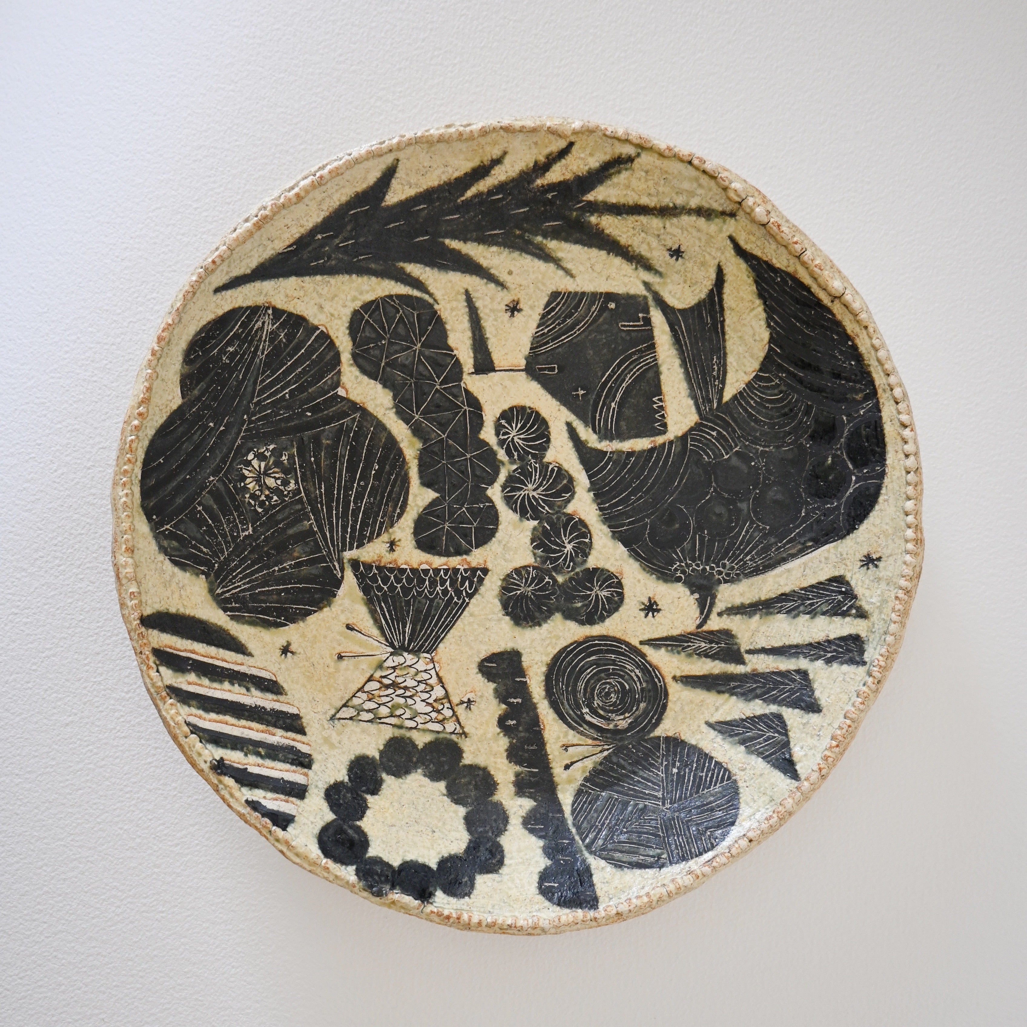 Sumiko Aoki - SA1 butterfly, birds and flower plate – paper boat press