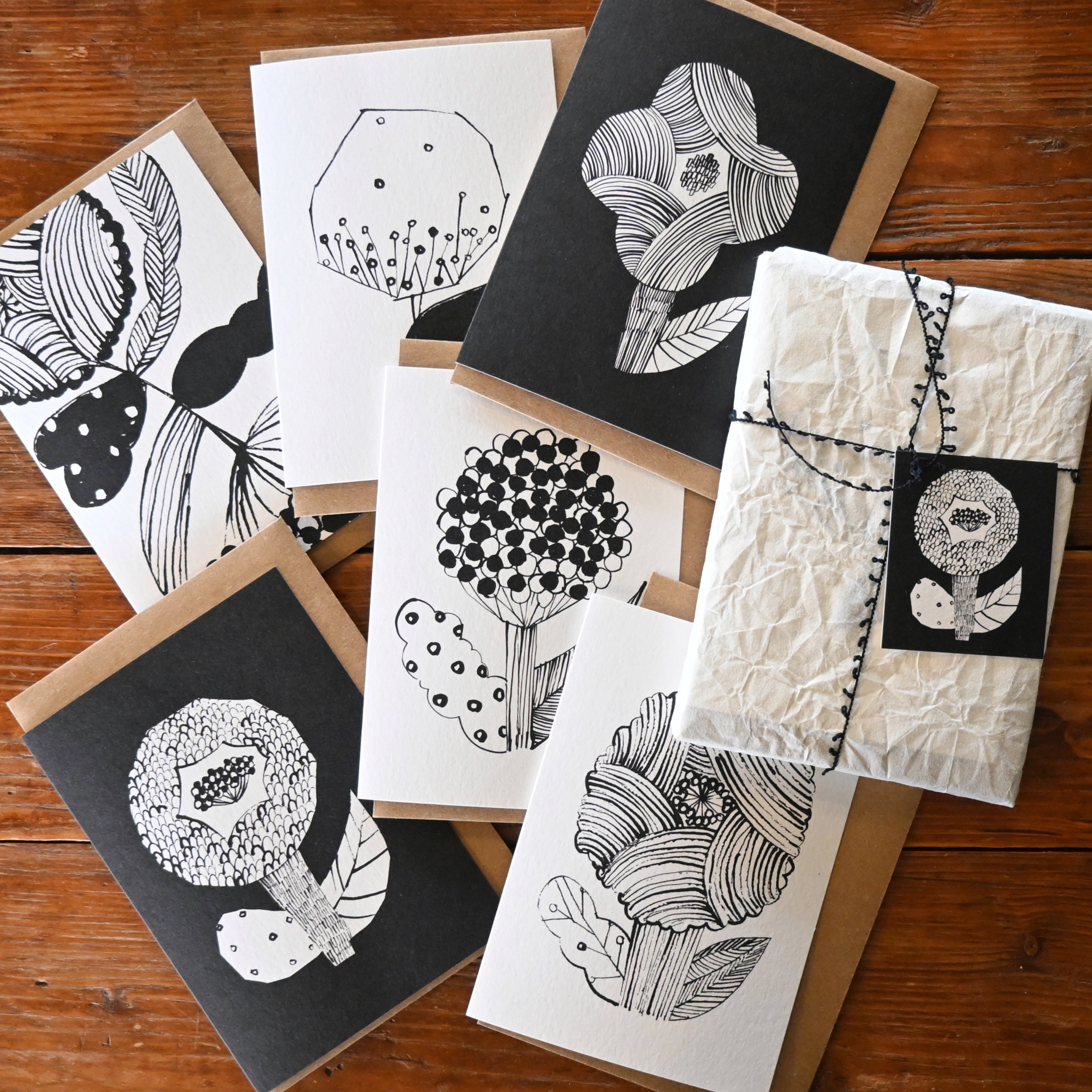 Sumiko Aoki - autumn song greeting card set – paper boat press