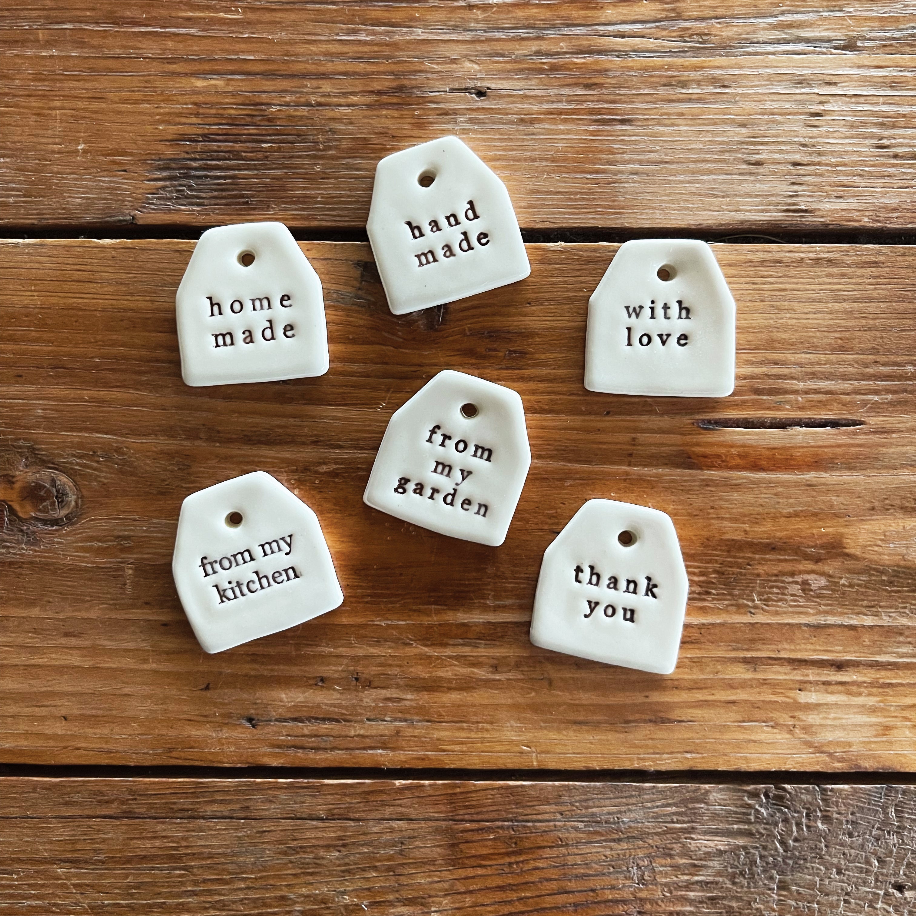 ceramic kitchen tags – paper boat press